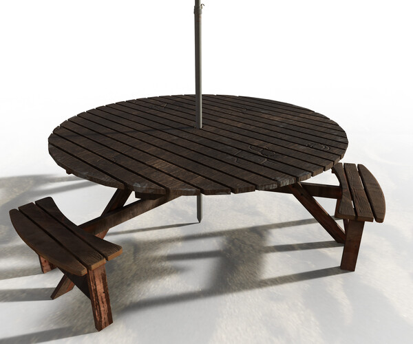 ArtStation - Picnic Table Backyard | Game Assets