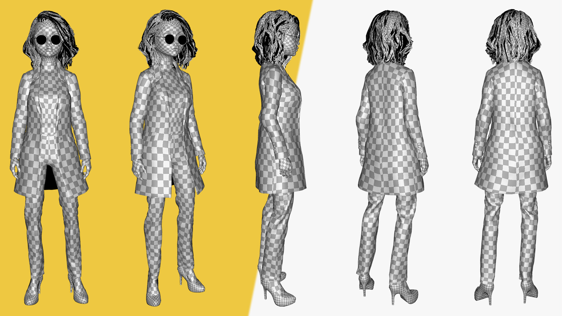 ArtStation - Prestige Realistic stylized cartoon Female 3D Model Naked ...