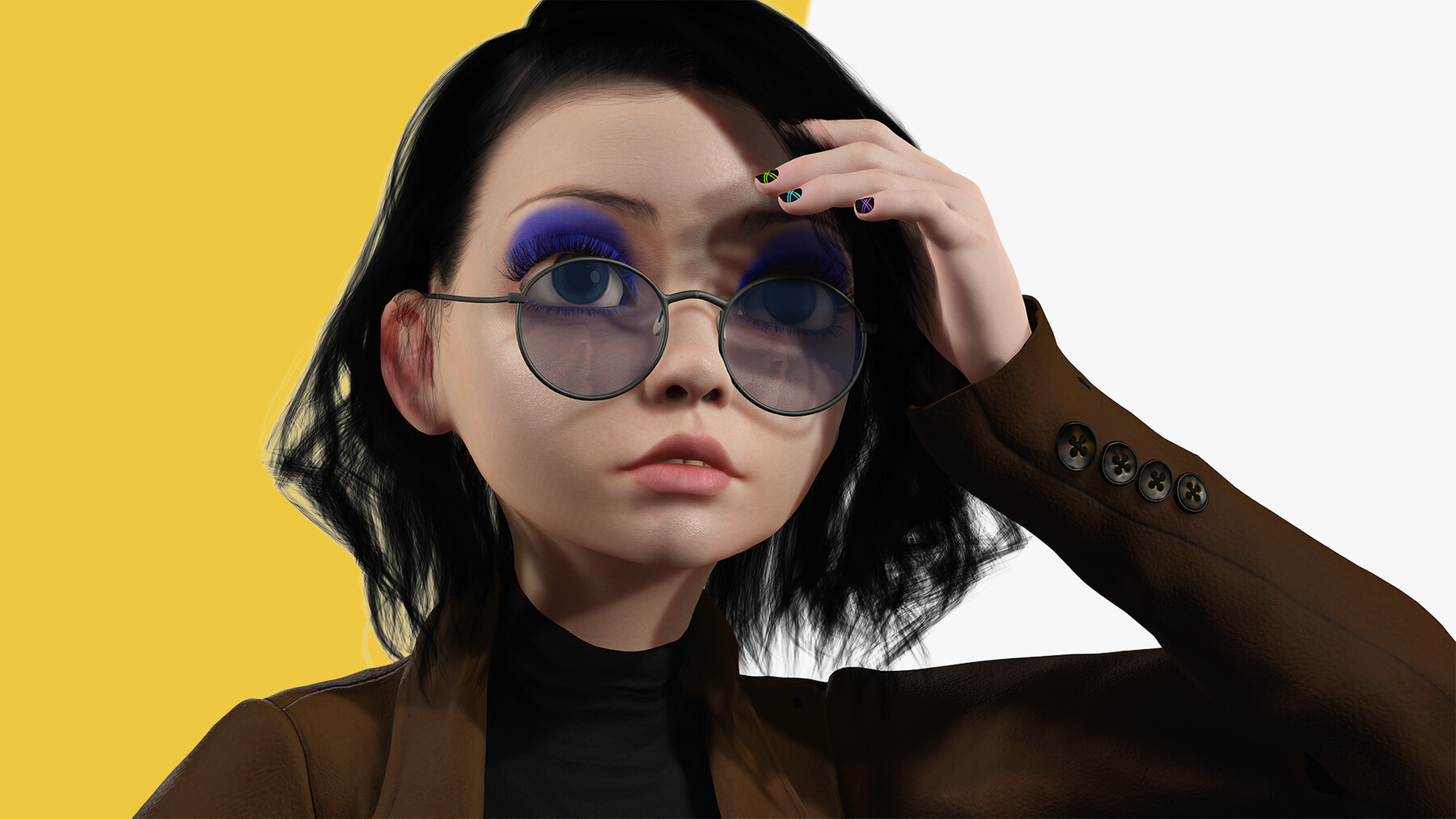 ArtStation - Prestige Realistic stylized cartoon Female 3D Model Naked ...