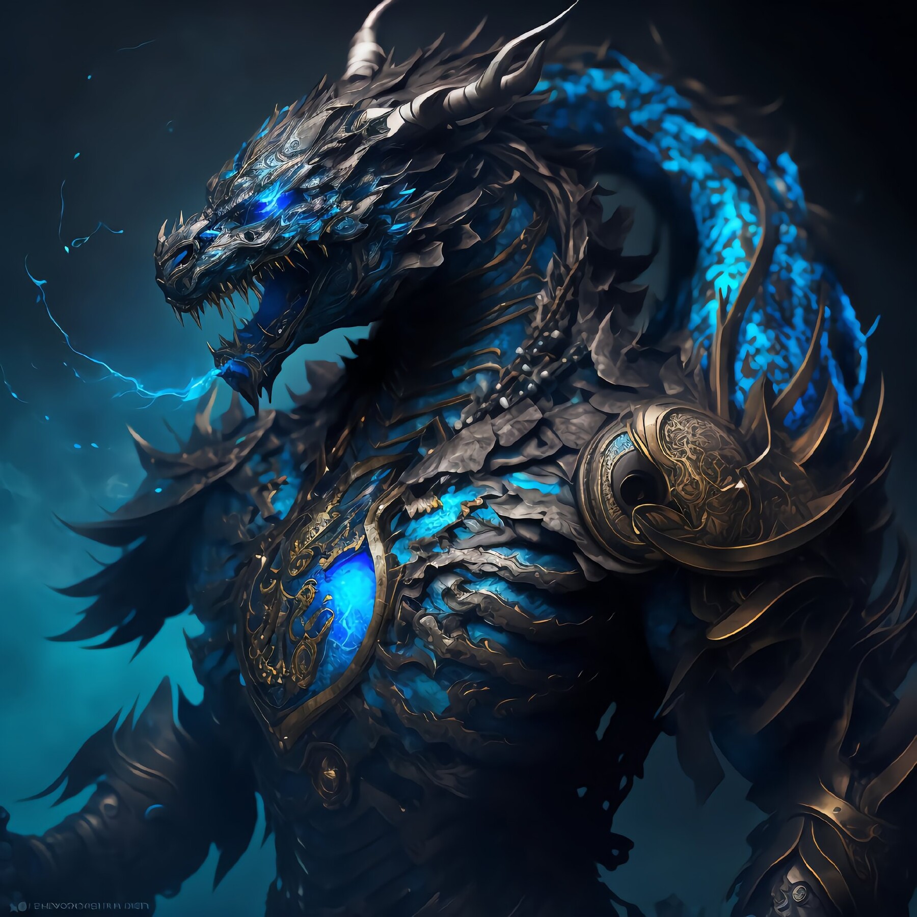 ArtStation - Blue Flame Animals series picture group | Artworks