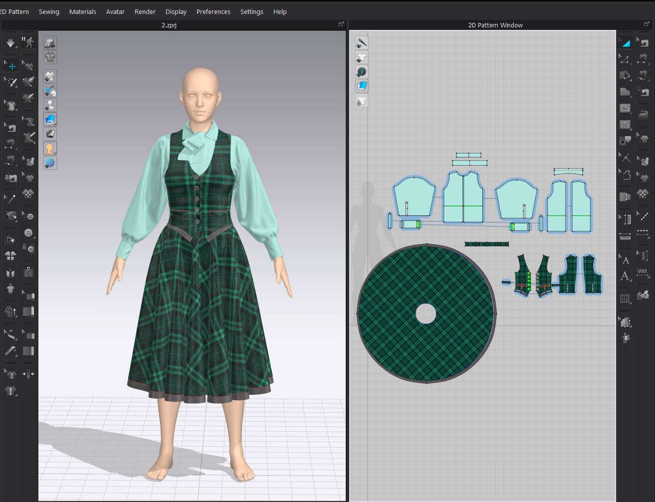 ArtStation - 2 Vintage Outfits (P7) _ Marvelous/ CLO | Game Assets