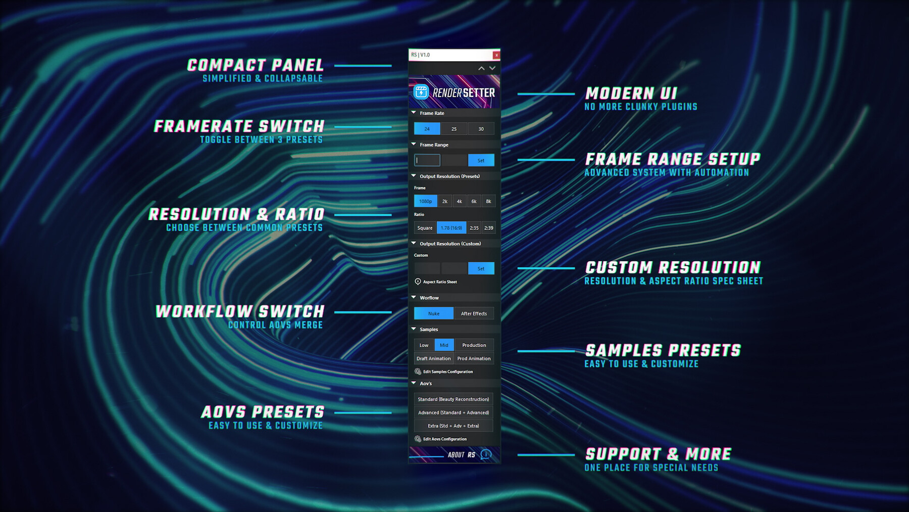 ArtStation - RenderSetter | Plugin For Maya | Resources