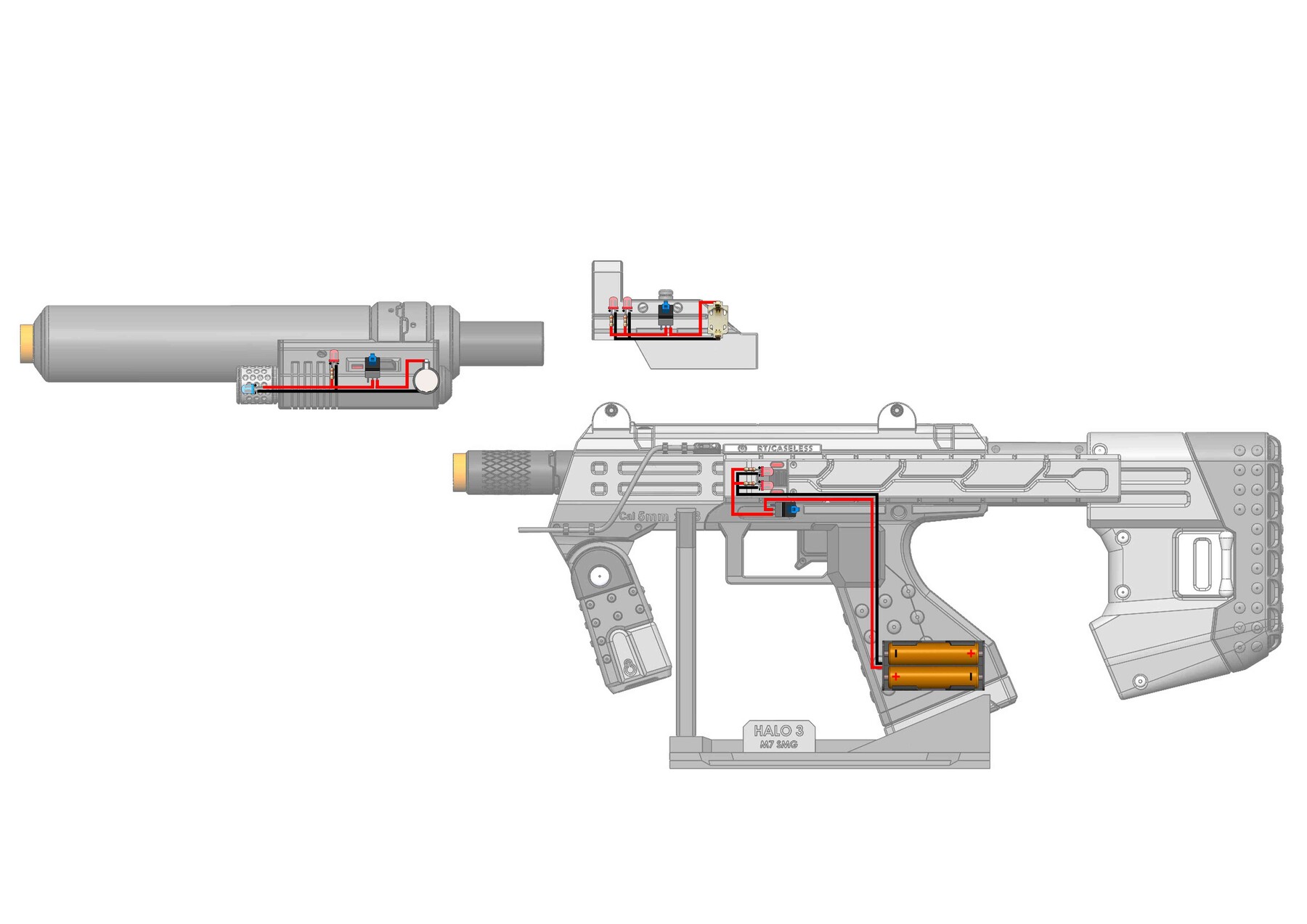 ArtStation - M7 SMG - HALO 3 - PRINTABLE 3D MODEL - STL FILES | Resources