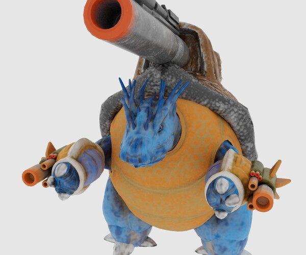 ArtStation - Mega Blastoise | Game Assets