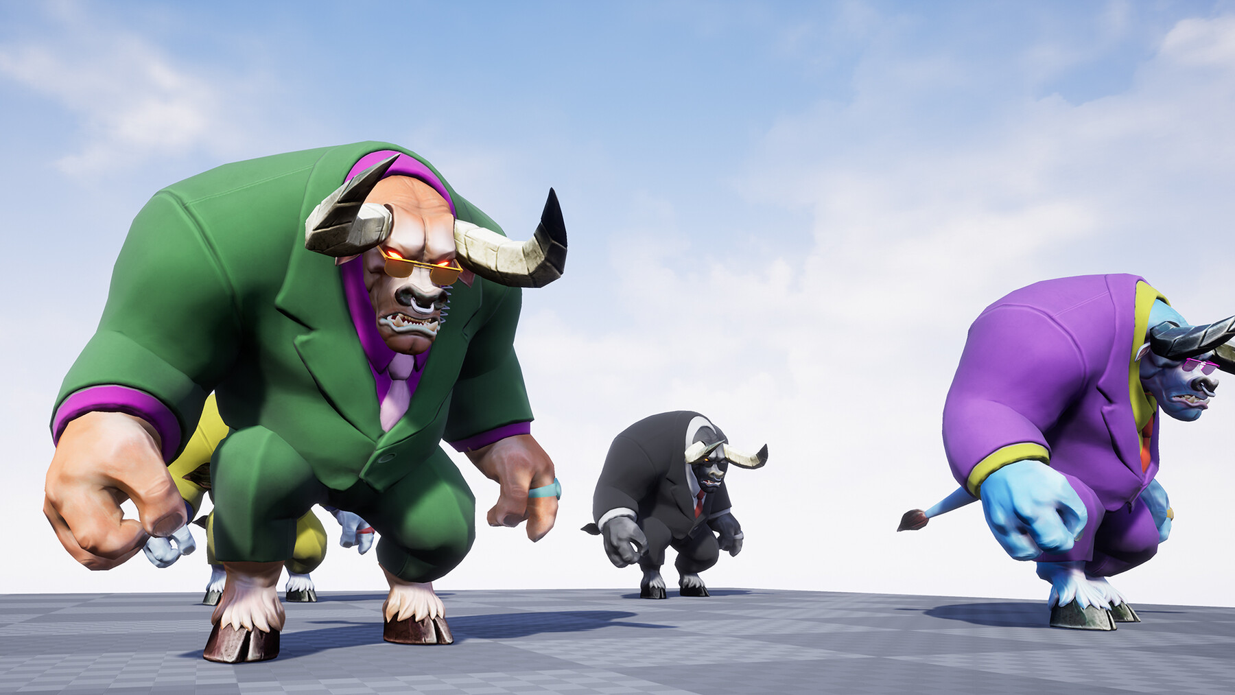 ArtStation - Bull Tank (Unreal Engine, Unity, .fbx and Textures) | Game ...