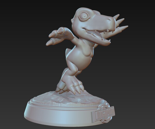 ArtStation - Agumon digimon 3D print model | Resources