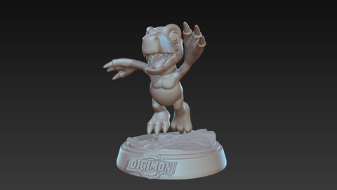ArtStation - Agumon digimon 3D print model | Resources