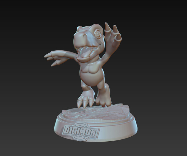ArtStation - Agumon digimon 3D print model | Resources