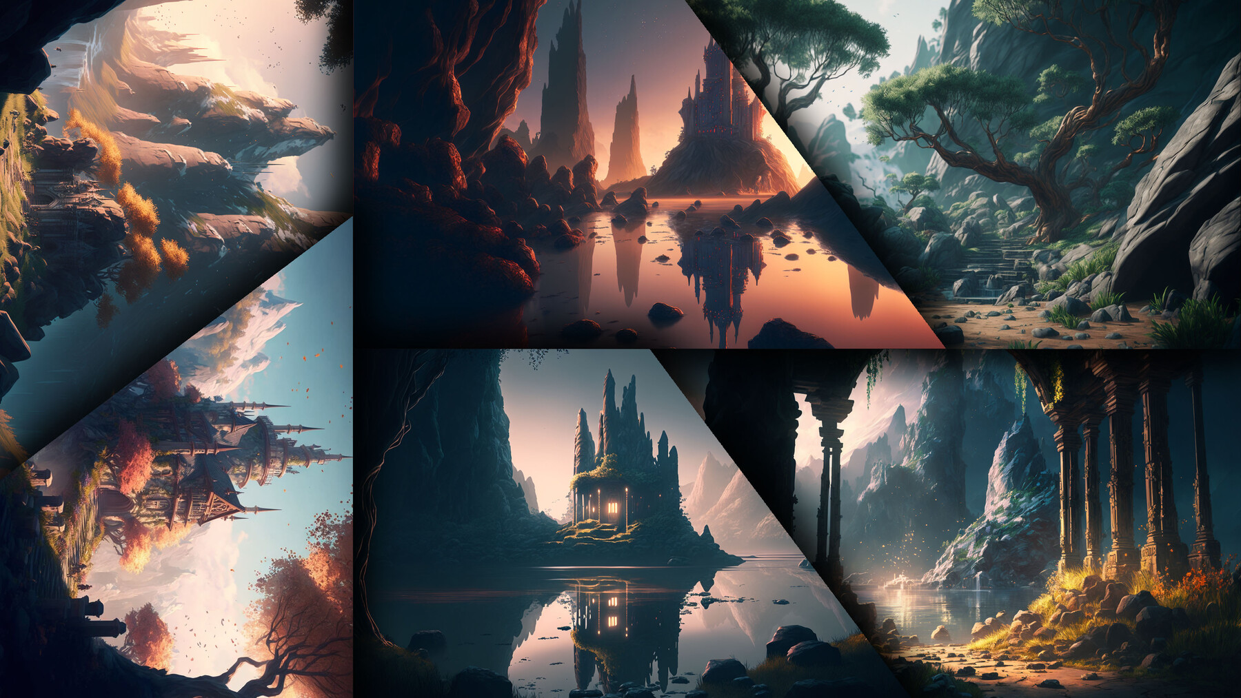 ArtStation - 120 Fantasy scenery (More Than 8K Resolution) | Artworks