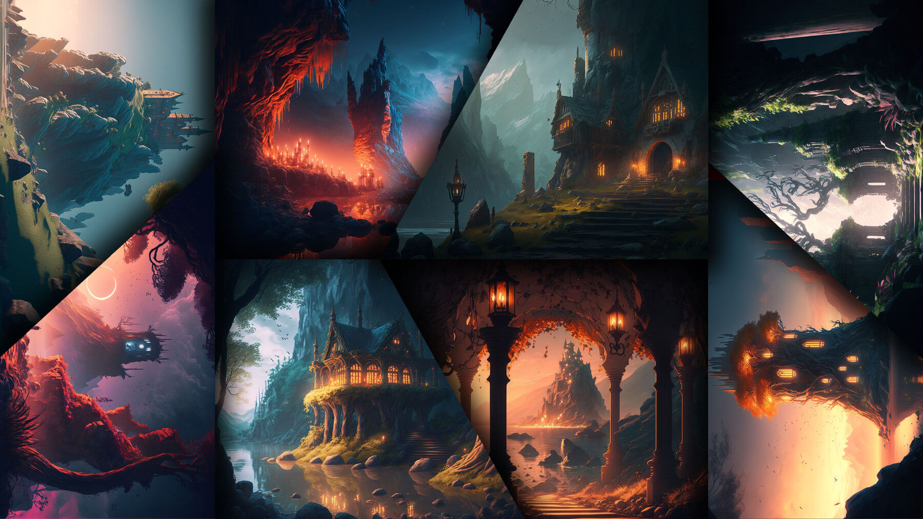 ArtStation - 120 Fantasy scenery (More Than 8K Resolution) | Artworks