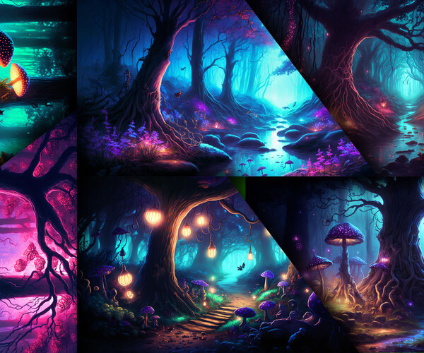 ArtStation - 145 Magic Forest (More Than 8K Resolution) | Artworks