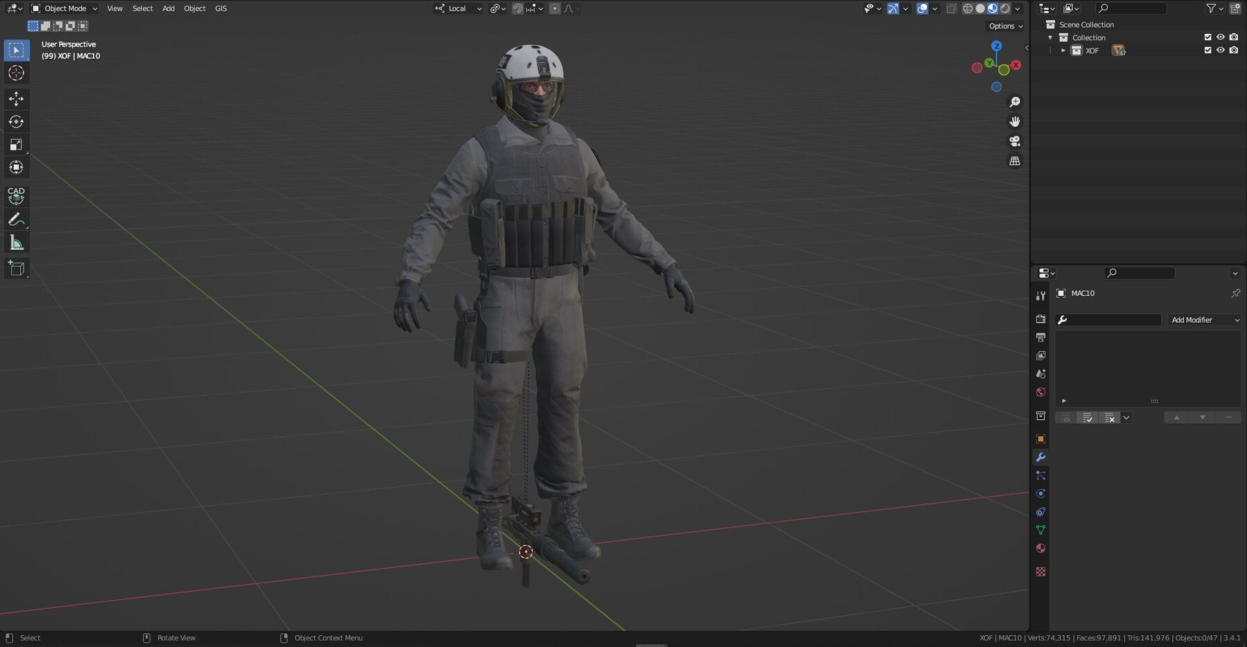 ArtStation - MILITARY XOF Special Operations Game Ready Character Low ...