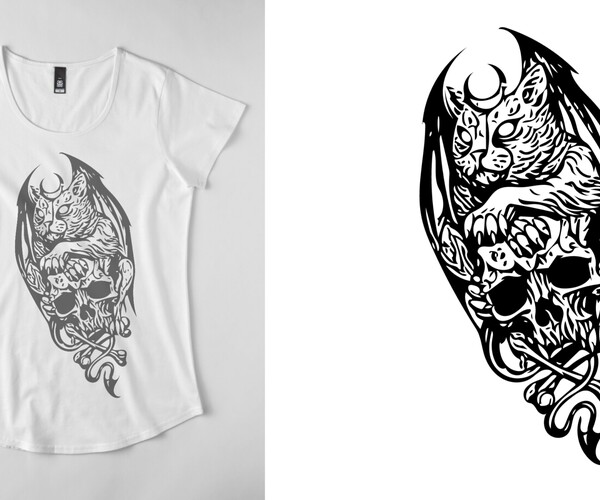 ArtStation - Skull t shirt design | Artworks