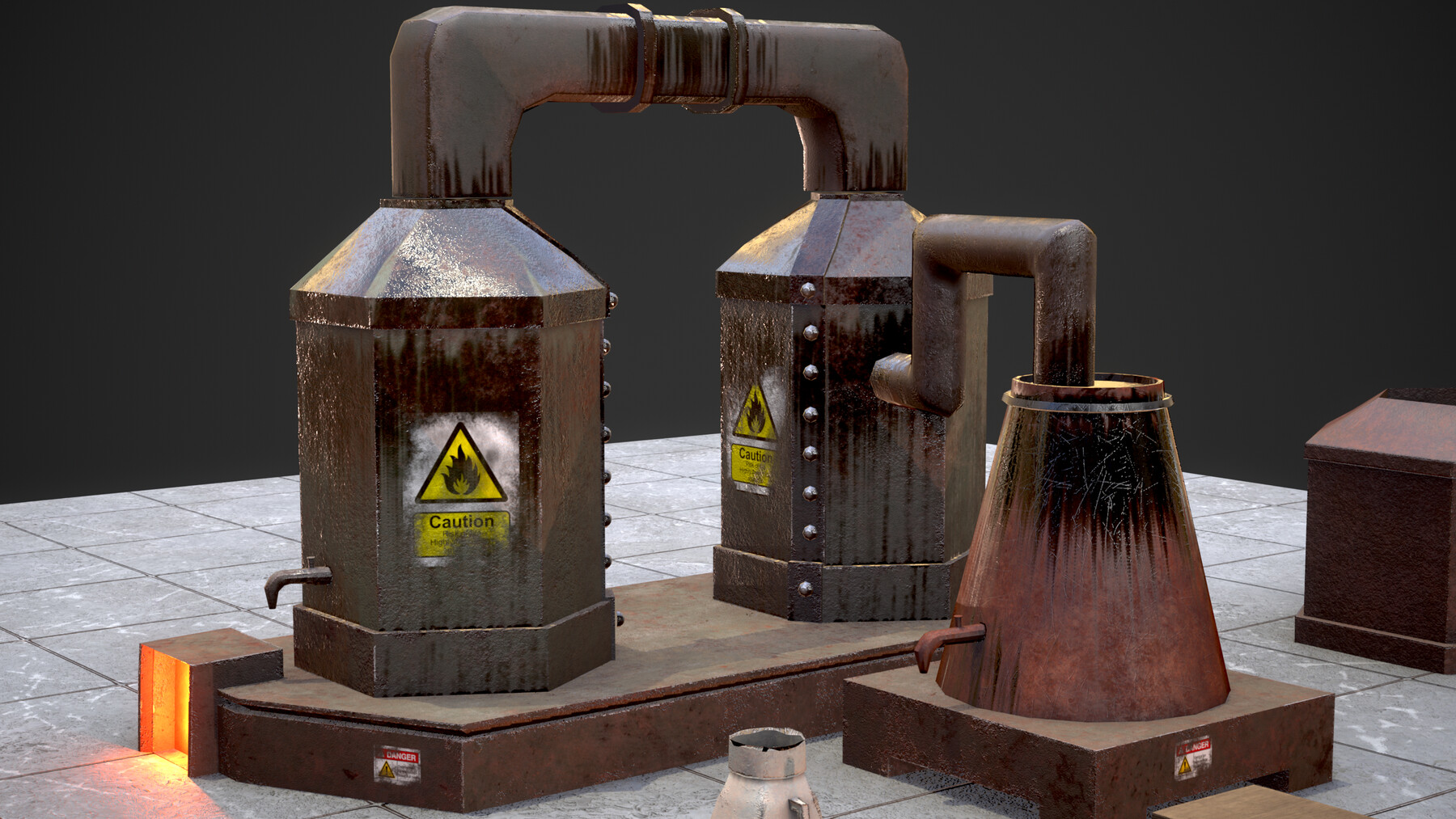 ArtStation - Factory Model with PBR texture | Game Assets