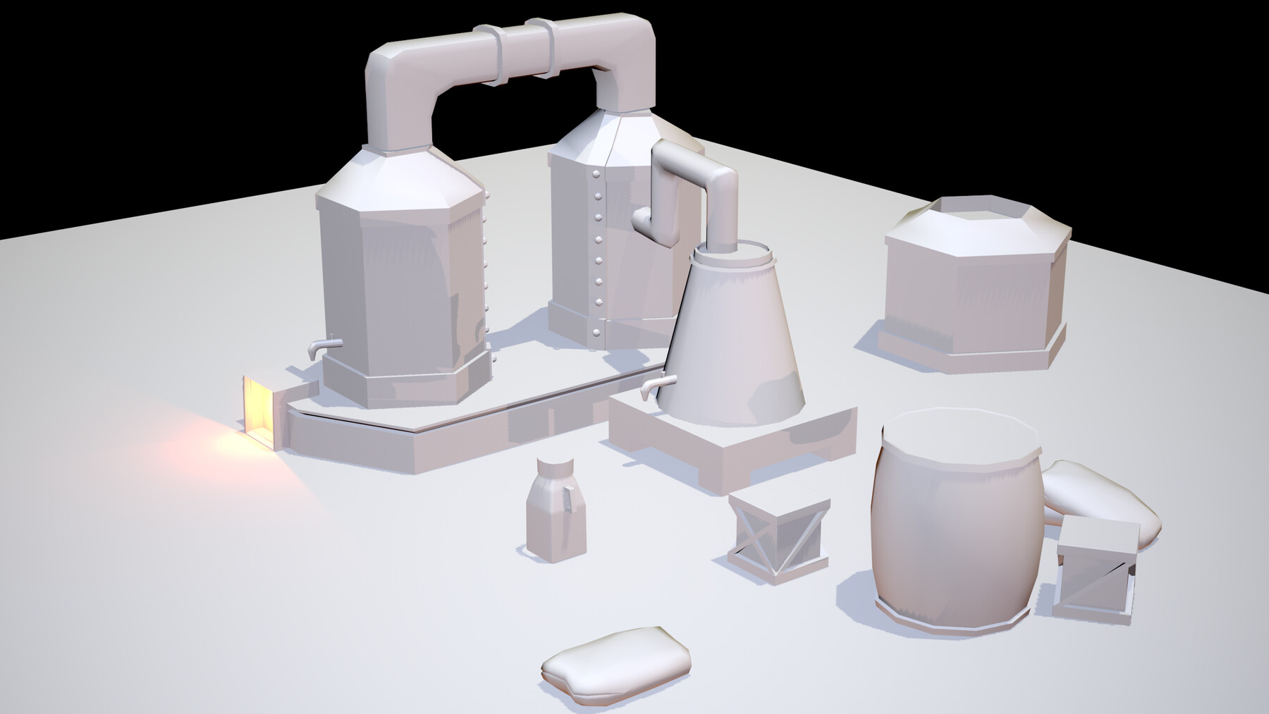 ArtStation - Factory Model with PBR texture | Game Assets