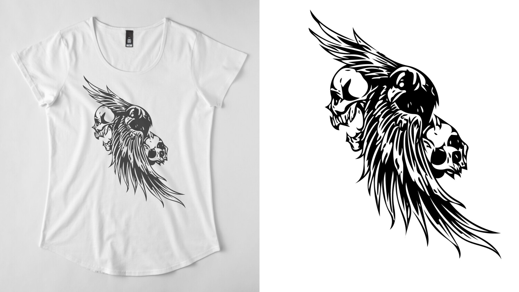 ArtStation - Skull t shirt design | Artworks