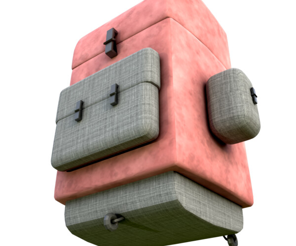ArtStation - Bag 3d model with PBR texture | Game Assets