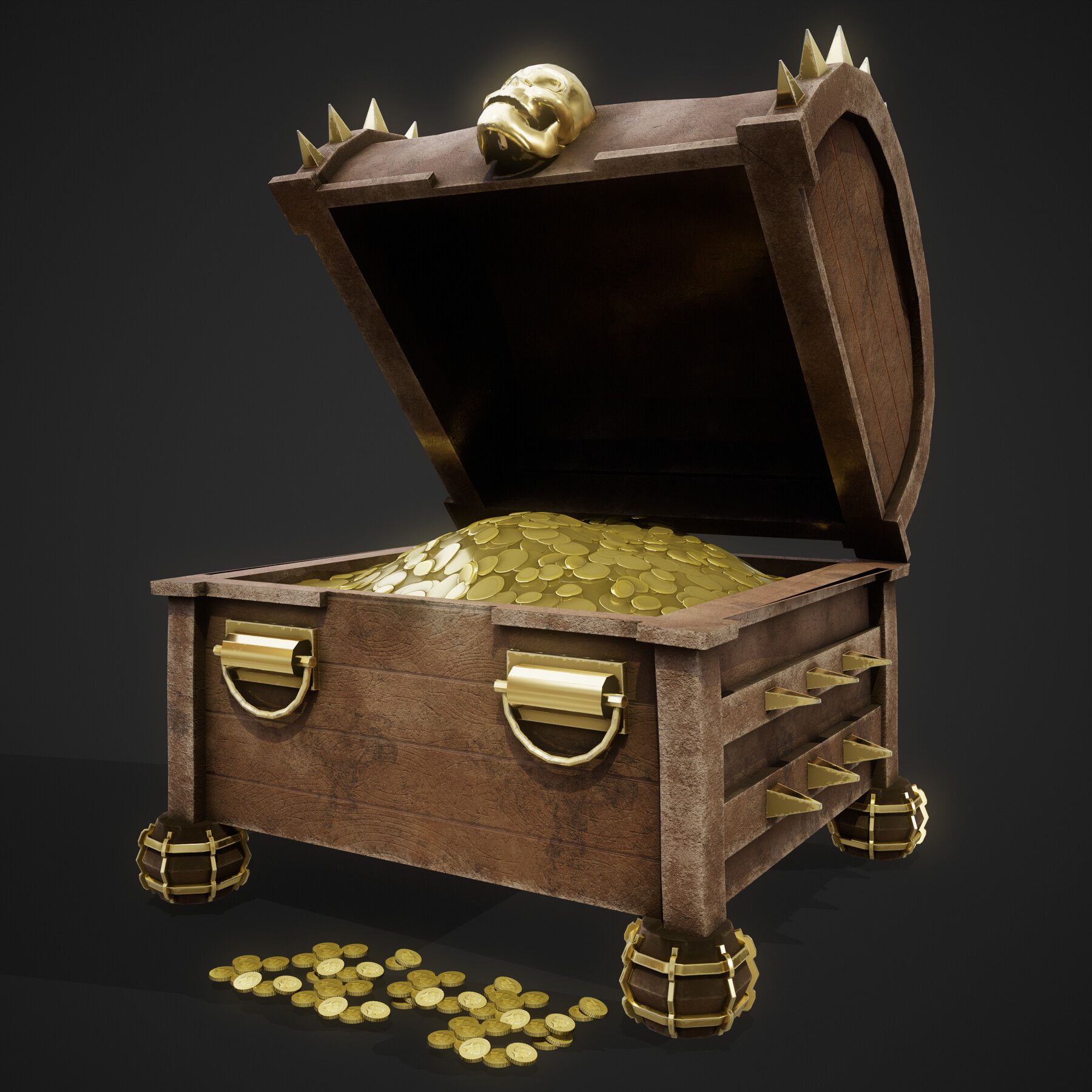 ArtStation - 3D Treasure box With PBR texture | Game Assets