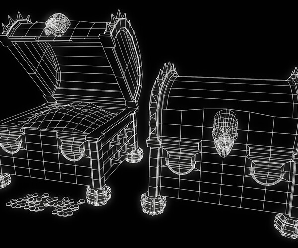 ArtStation - 3D Treasure box With PBR texture | Game Assets