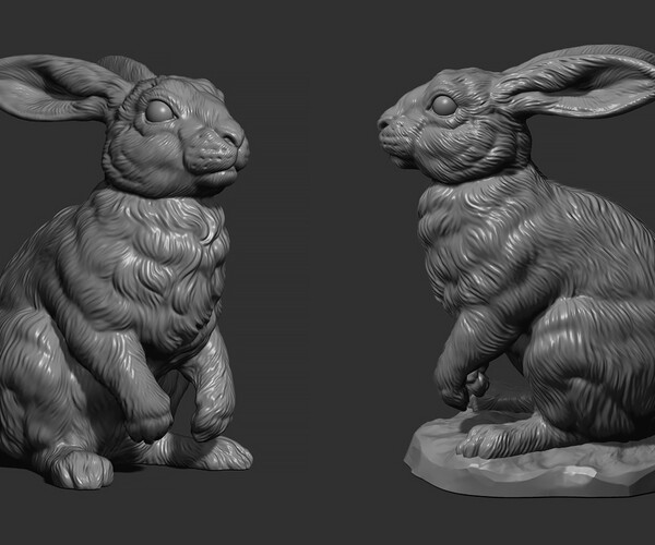 ArtStation - Rabbit sitting | Resources