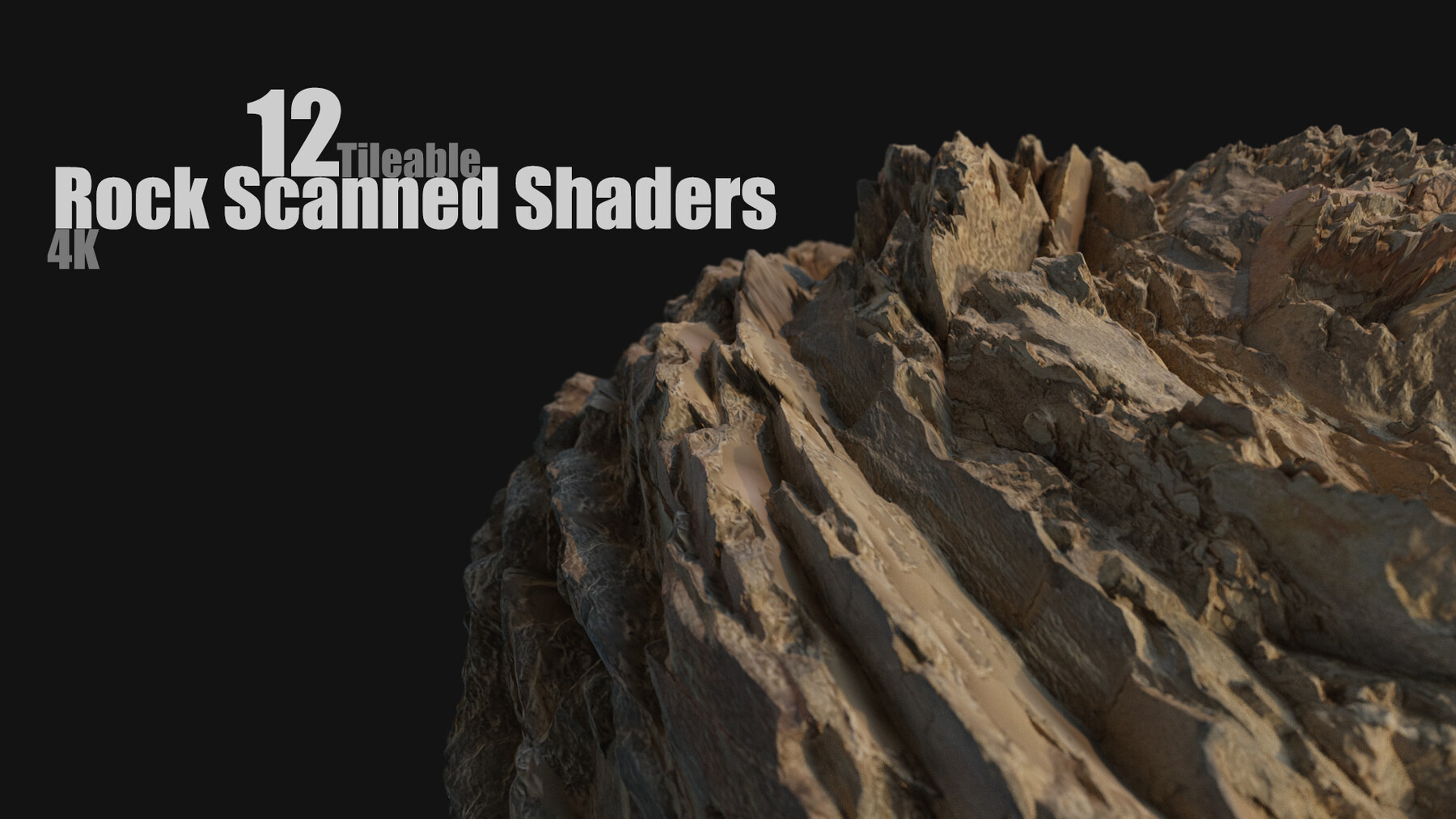 ArtStation - 12 Rock scanned shaders (tileable 4K) | Resources