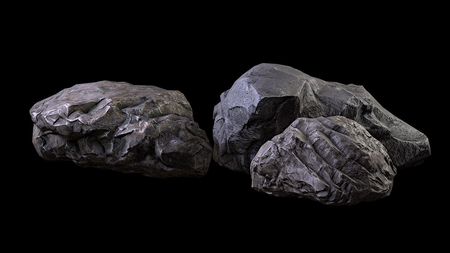 ArtStation - 3 STONES SET | Game Assets