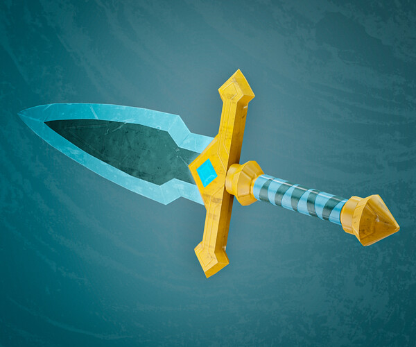 ArtStation - Fantasy Dagger Low-poly 3D model | Game Assets