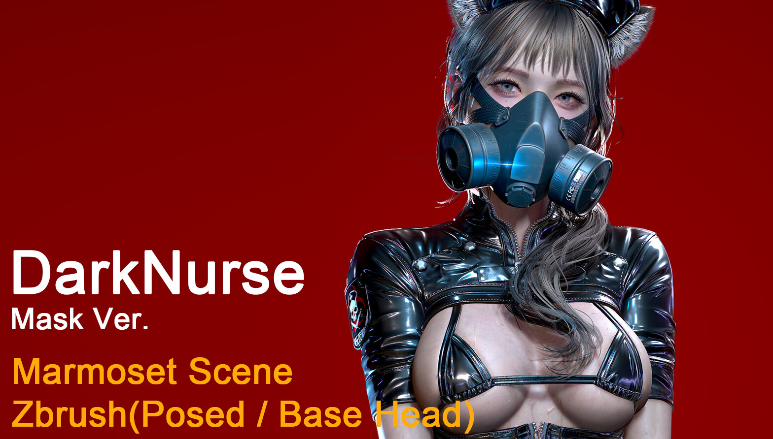 ArtStation - Dark Nurse(Mask Ver.) Marmoset Scene / Zbrush(ztl) | Resources