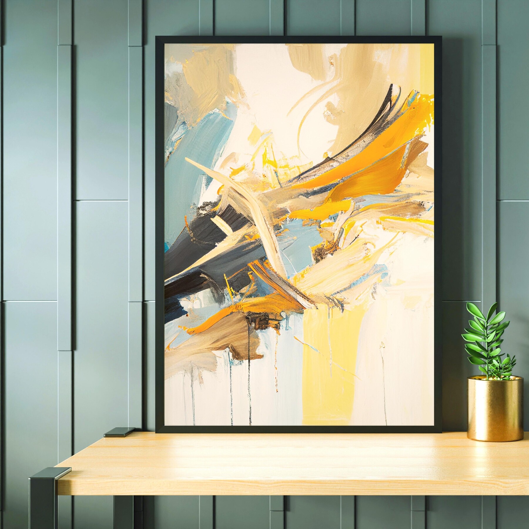 ArtStation - Beige Print, Digital Print, Abstract Wall Art, Oil Painting, Printable Wall Art ...