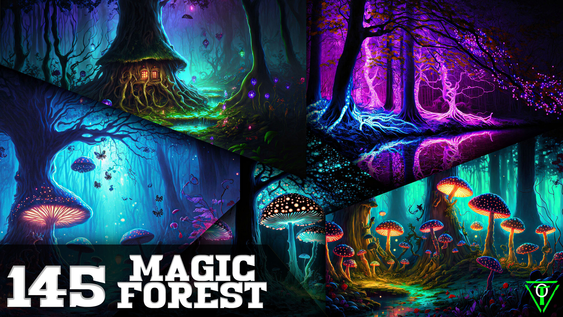 ArtStation - 145 Magic Forest (More Than 8K Resolution) | Artworks