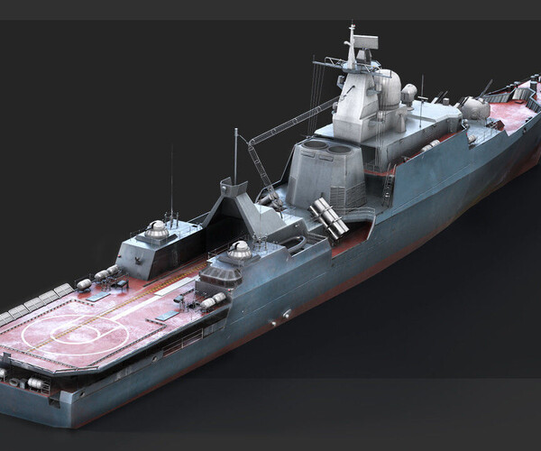ArtStation - Ship Gepard 3 Class 011 Dinh Tien Hoang midly-poly 3D ...