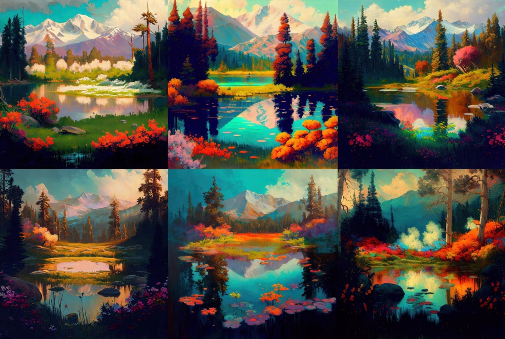ArtStation - Psychedelic Realism Landscape Backgrounds | Artworks