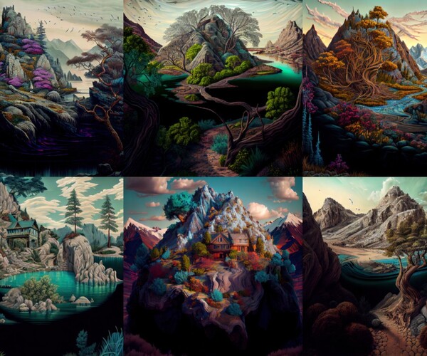 ArtStation - Abstract Realism Landscape Backgrounds | Artworks