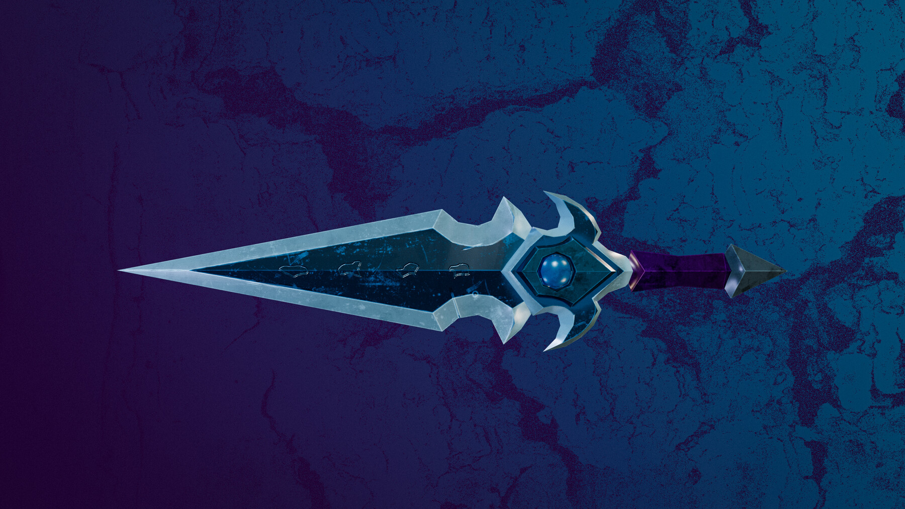 ArtStation - Ice Crown Dagger Low-poly 3D model | Game Assets