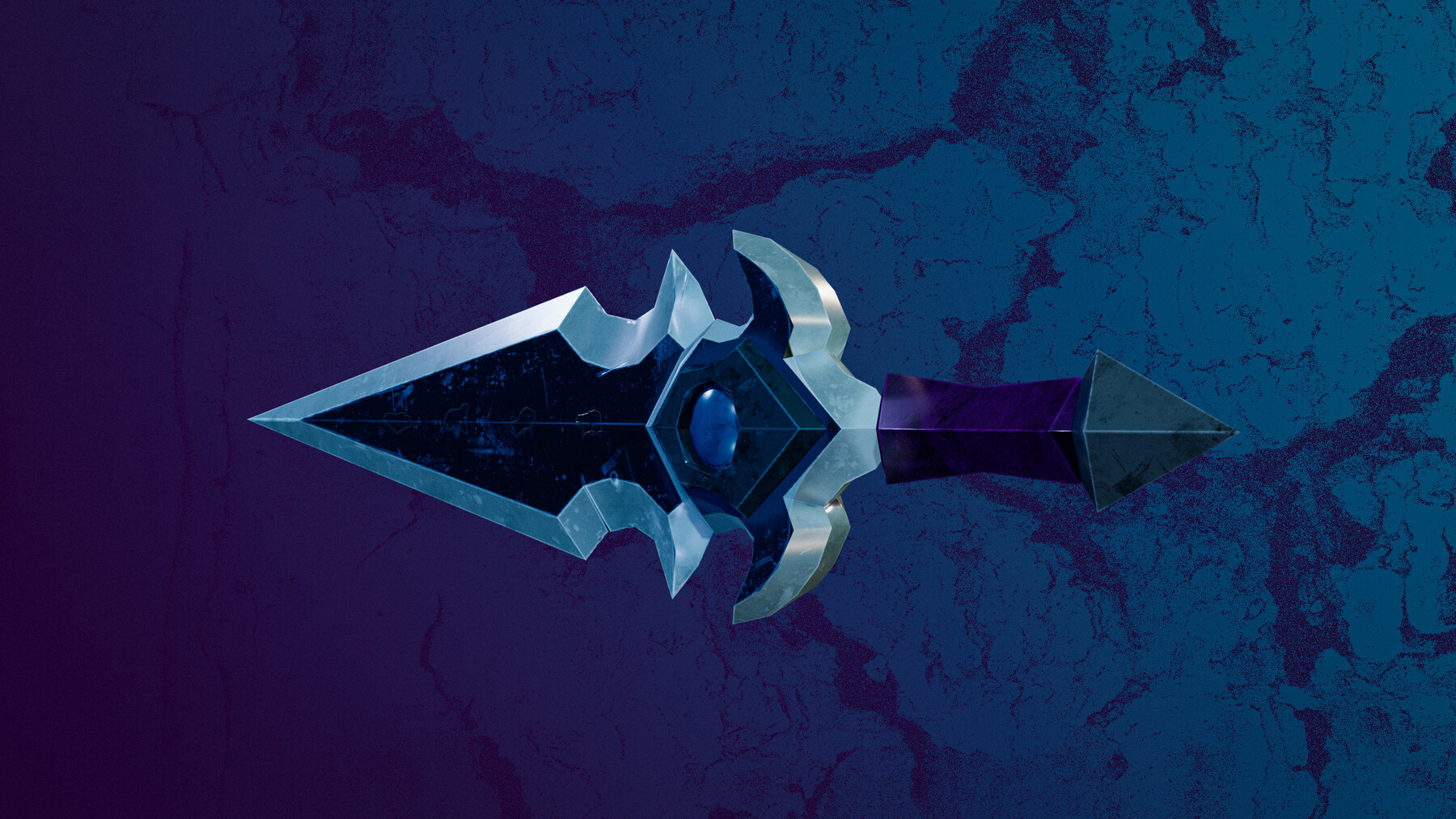ArtStation - Ice Crown Dagger Low-poly 3D model | Game Assets