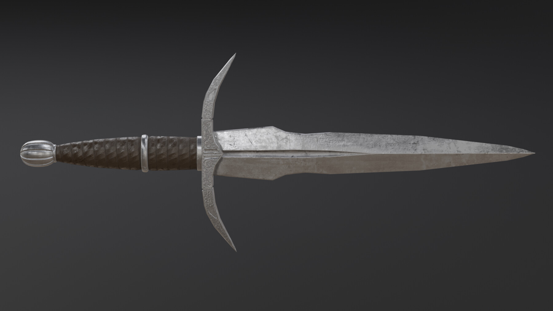ArtStation - Engraved Medieval Dagger (Game-ready) | Game Assets