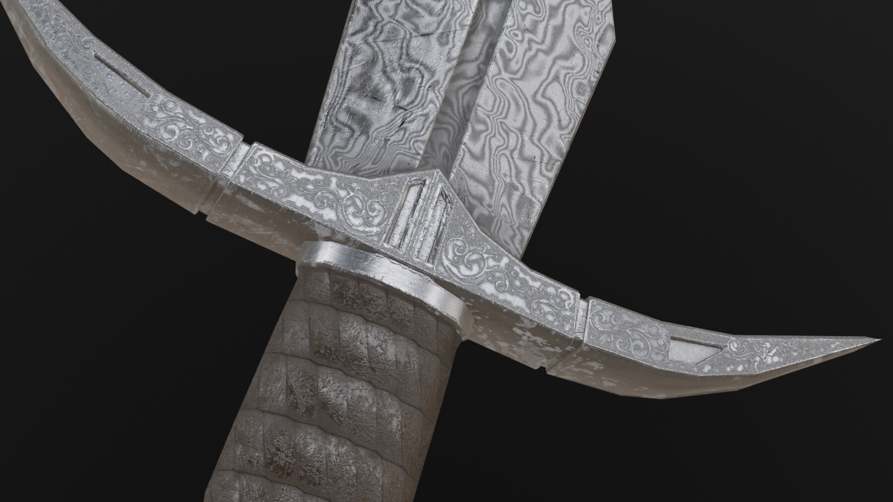 ArtStation - Engraved Medieval Dagger (Game-ready) | Game Assets
