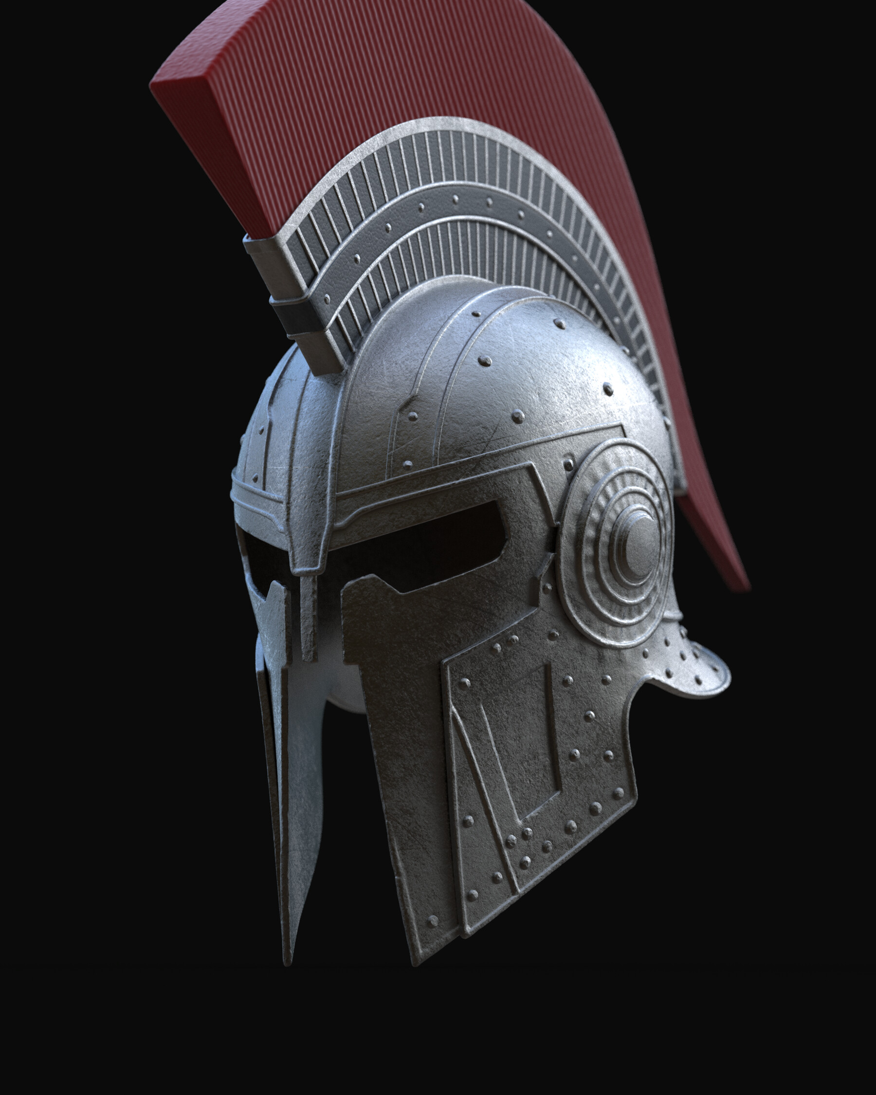 ArtStation - Spartan helmet G2 | Game Assets