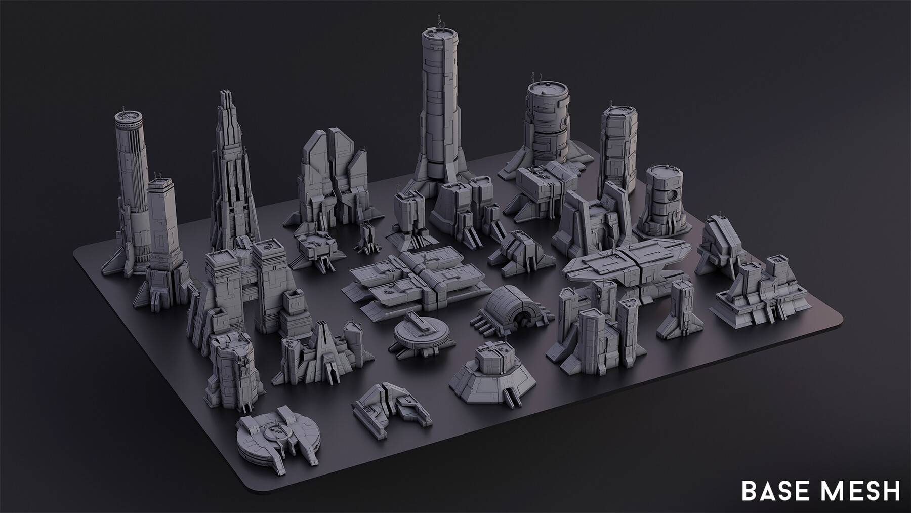 ArtStation - SCI-FI Brutalist | Resources