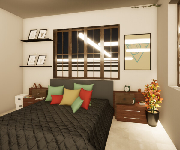 ArtStation - Residencial de 3 habitaciones | Resources