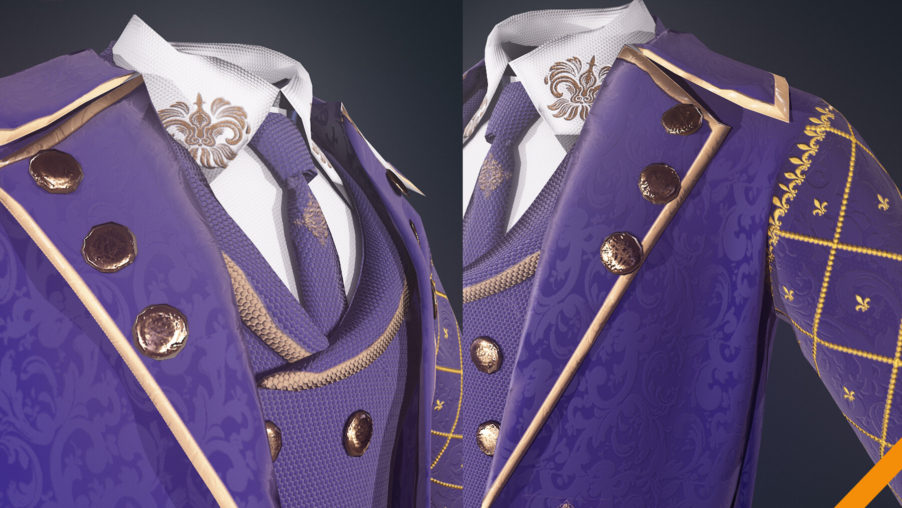 ArtStation - Men's Suit | Game Assets