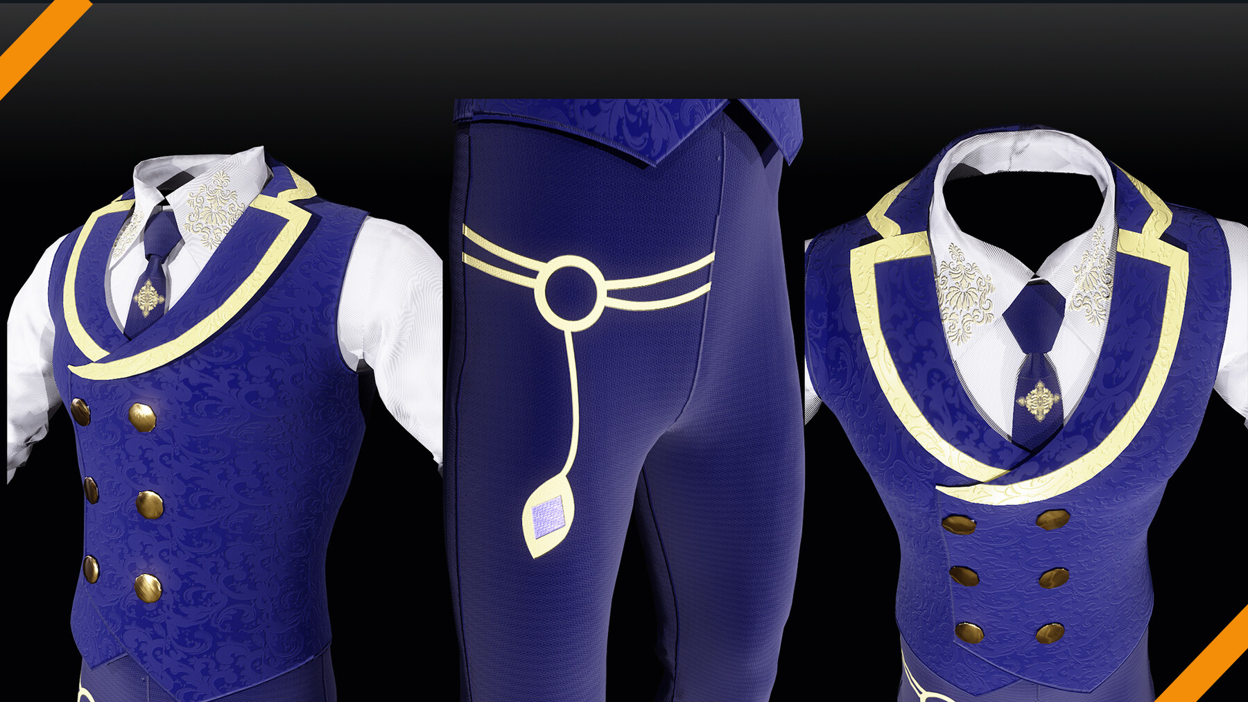 ArtStation - Men's Suit | Game Assets