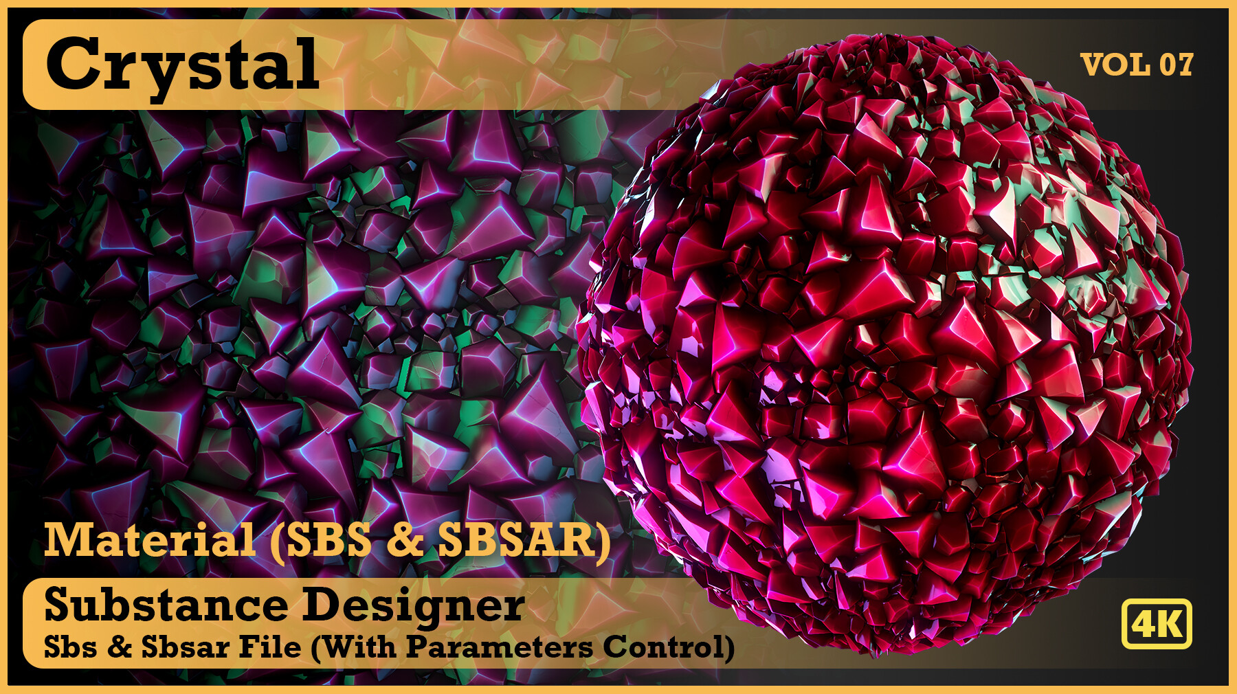 ArtStation - crystal _ VOL 07 _ SBS & SBSAR | Game Assets