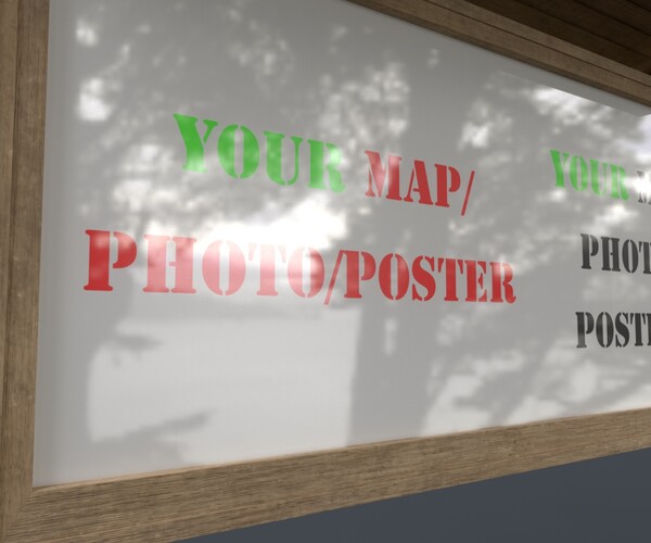 ArtStation - PBR Outdoor Wooden Notice Board A | Resources