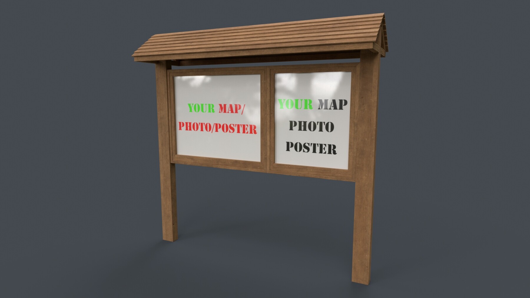 ArtStation - PBR Outdoor Wooden Notice Board A | Resources