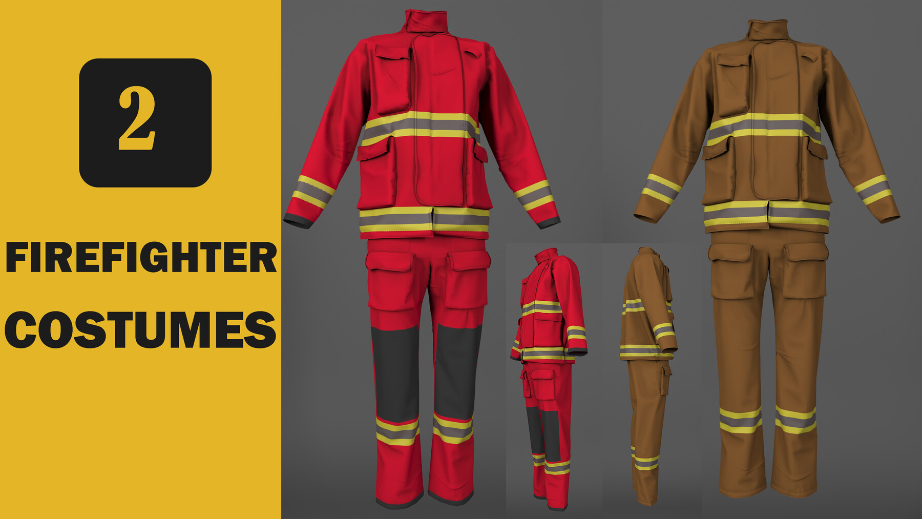 ArtStation - MALE FIREFIGHTER OUTFIT + MATERIALS + CLO 3D + MARVELOUES ...