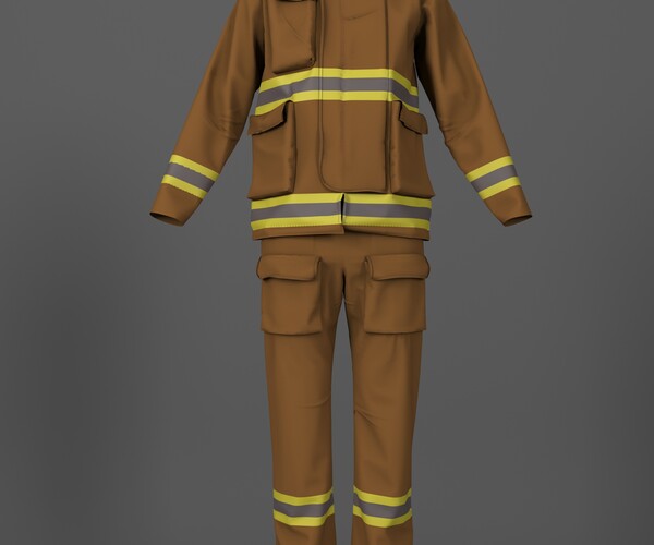 ArtStation - MALE FIREFIGHTER OUTFIT + MATERIALS + CLO 3D + MARVELOUES ...