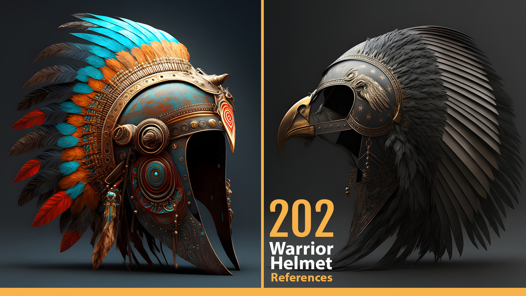 ArtStation - 202 Warrior Helmet references | Artworks