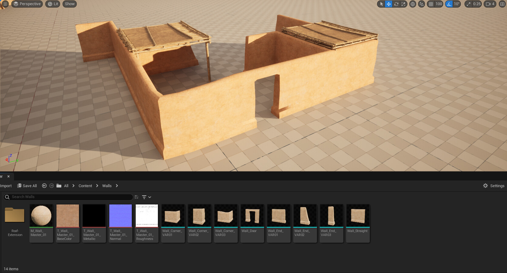 ArtStation - Modular Desert Walls | Game Assets