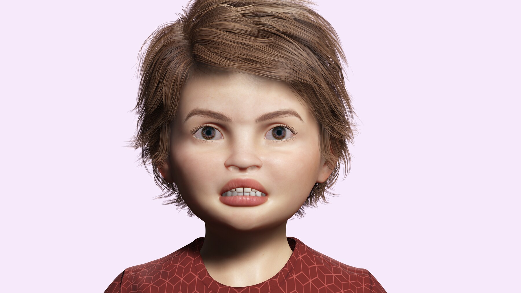 ArtStation - Realistic girl brown Ready | Game Assets